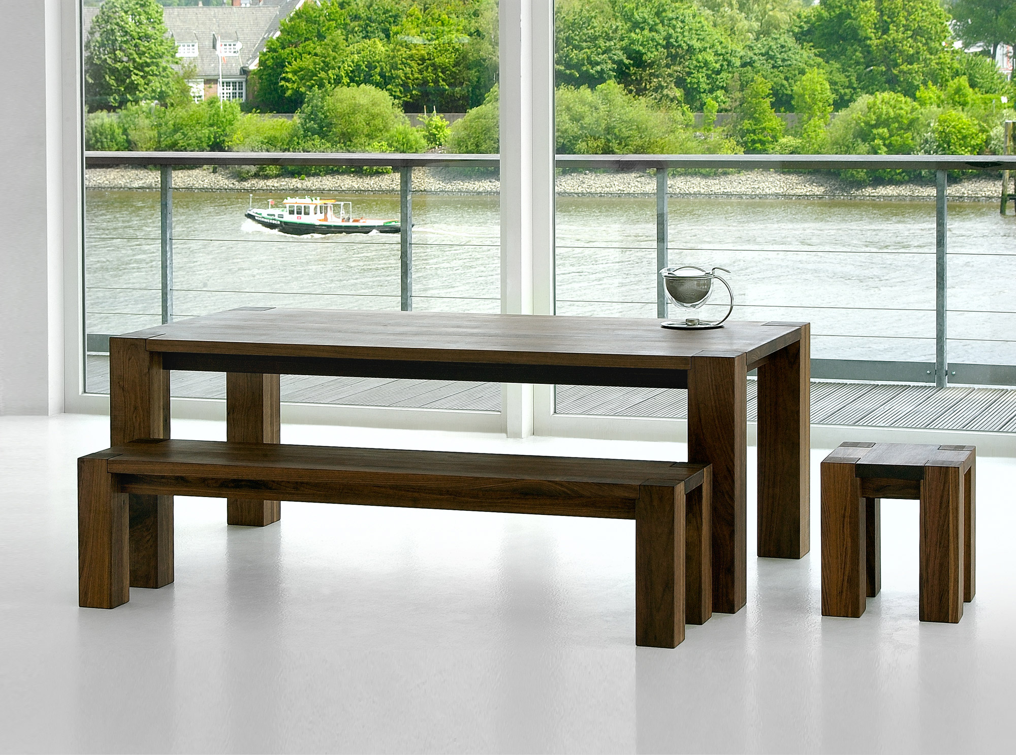Sitzbank aus Holz TAURUS von vitamin design | HolzDesignPur