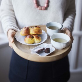 Rundes Tablett RACKET TRAY von WOUD | HolzDesignPur