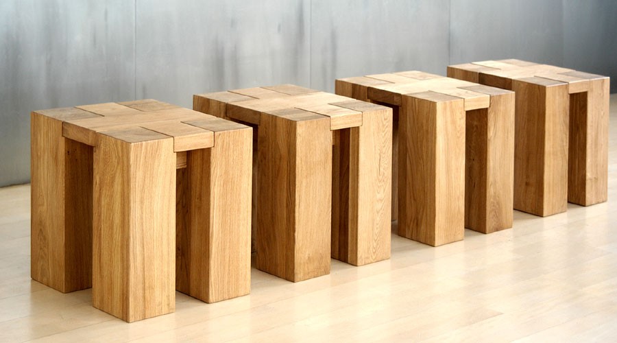Hocker TAURUS von vitamin design I HolzDesignPur