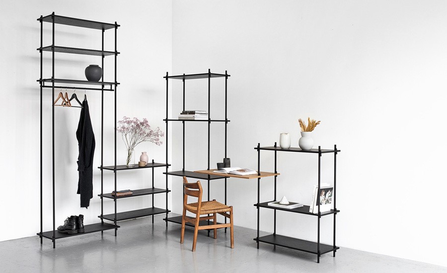 Modulares Regalsystem SHELVING SYSTEM von Moebe | HolzDesignPur